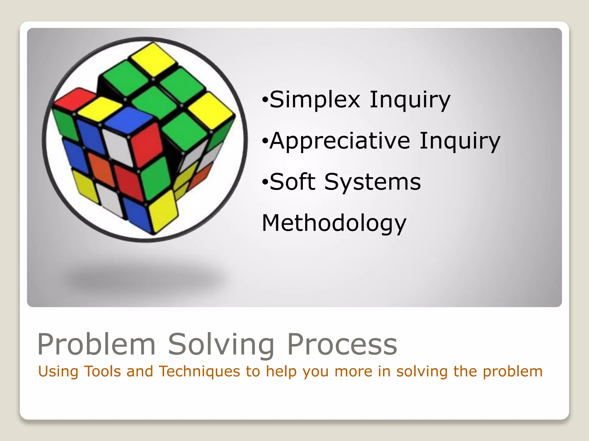 Problem solving skills | PPTX