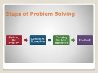 Problem solving skills | PPTX