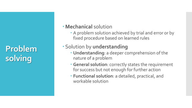 Problem solving skills | PDF | Science