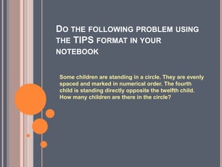 Problem solving strategies | PPTX