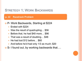 Problem solving strategies | PPTX | Games and Puzzles | Hobbies & Interests