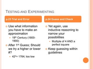 Problem solving strategies | PPTX | Games and Puzzles | Hobbies & Interests