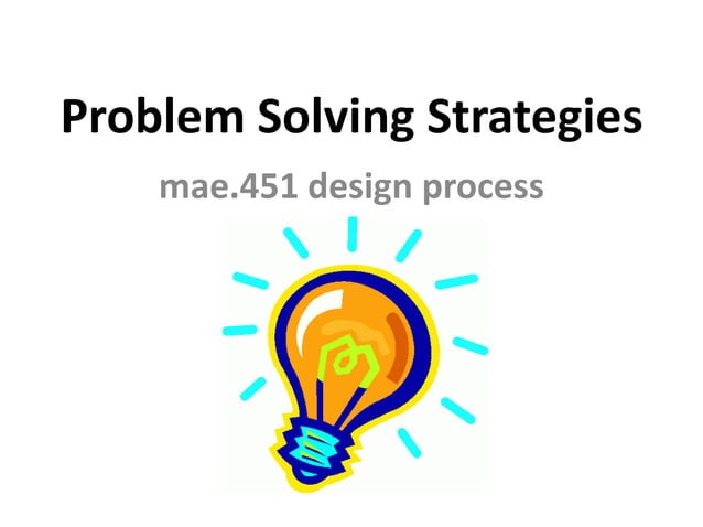 Problem solving strategies | PPT