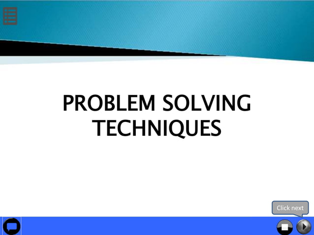 Problem solving techniques | PPT