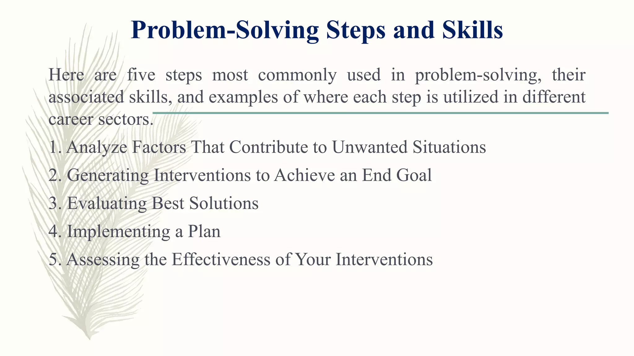 Problem solving techniques | PPT