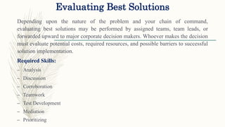 Problem solving techniques | PPTX