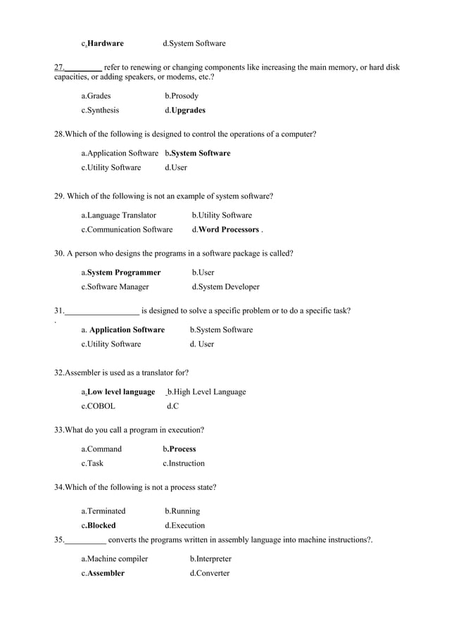 Problem Solving Techniques Multiple Choice Question | PDF | Programming Languages | Computing