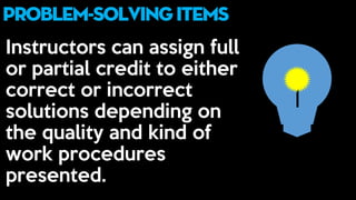 How to Create Problem Solving Test Items | PPT
