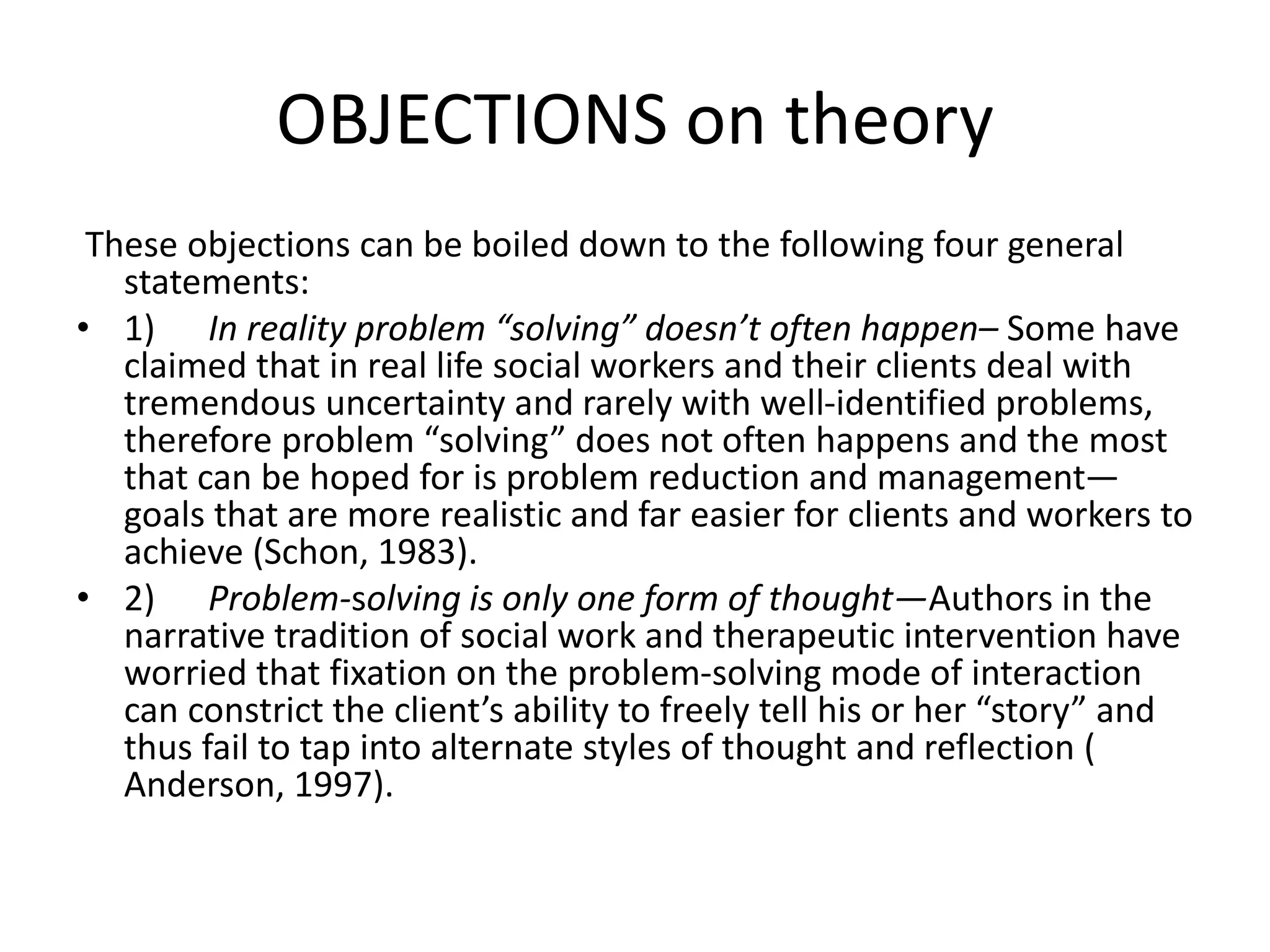 Problem solving theory by helen harris perlman | PPTX