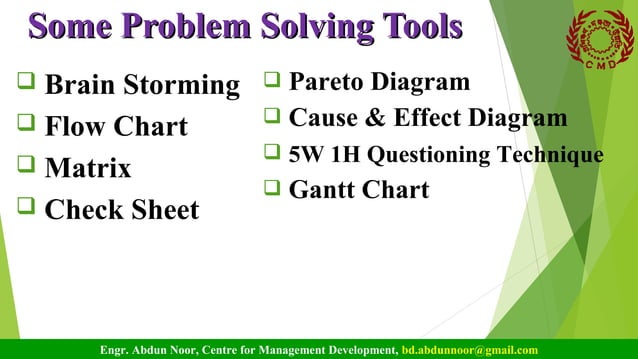 Problem Solving Tools | PPT