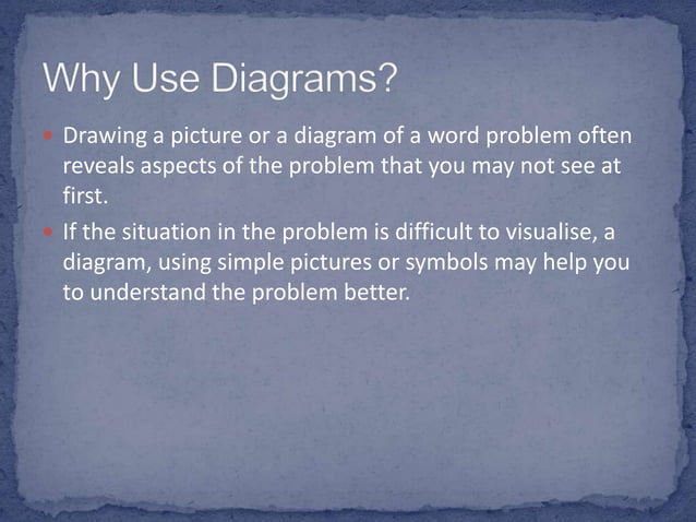 Problem solving using a diagram | PPTX