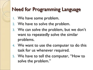 Problem solving using Computer | PPT
