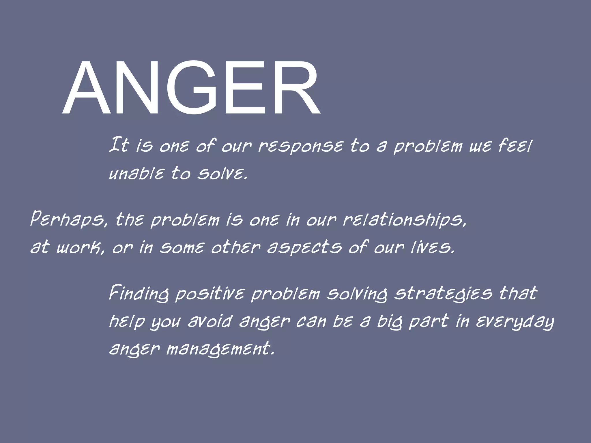 Problem Solving With Anger Management | PDF | Bars & Restaurants ...