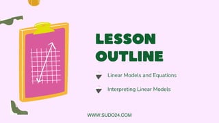 Problem Solving with linear models | PPT