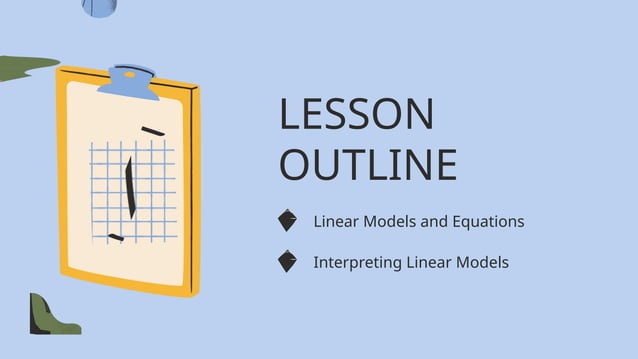 Problem Solving with linear models Education Presentation in Blue Black ...