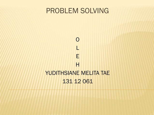 TUGAS PROBLEM SOLVING | ODP