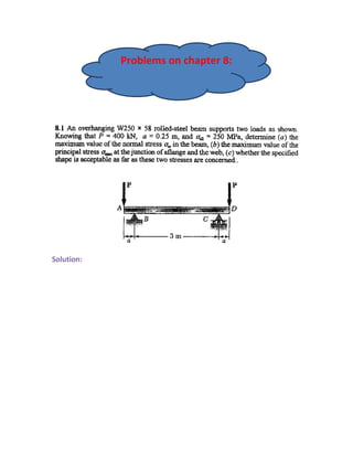 Problems on chapter 8 | DOCX