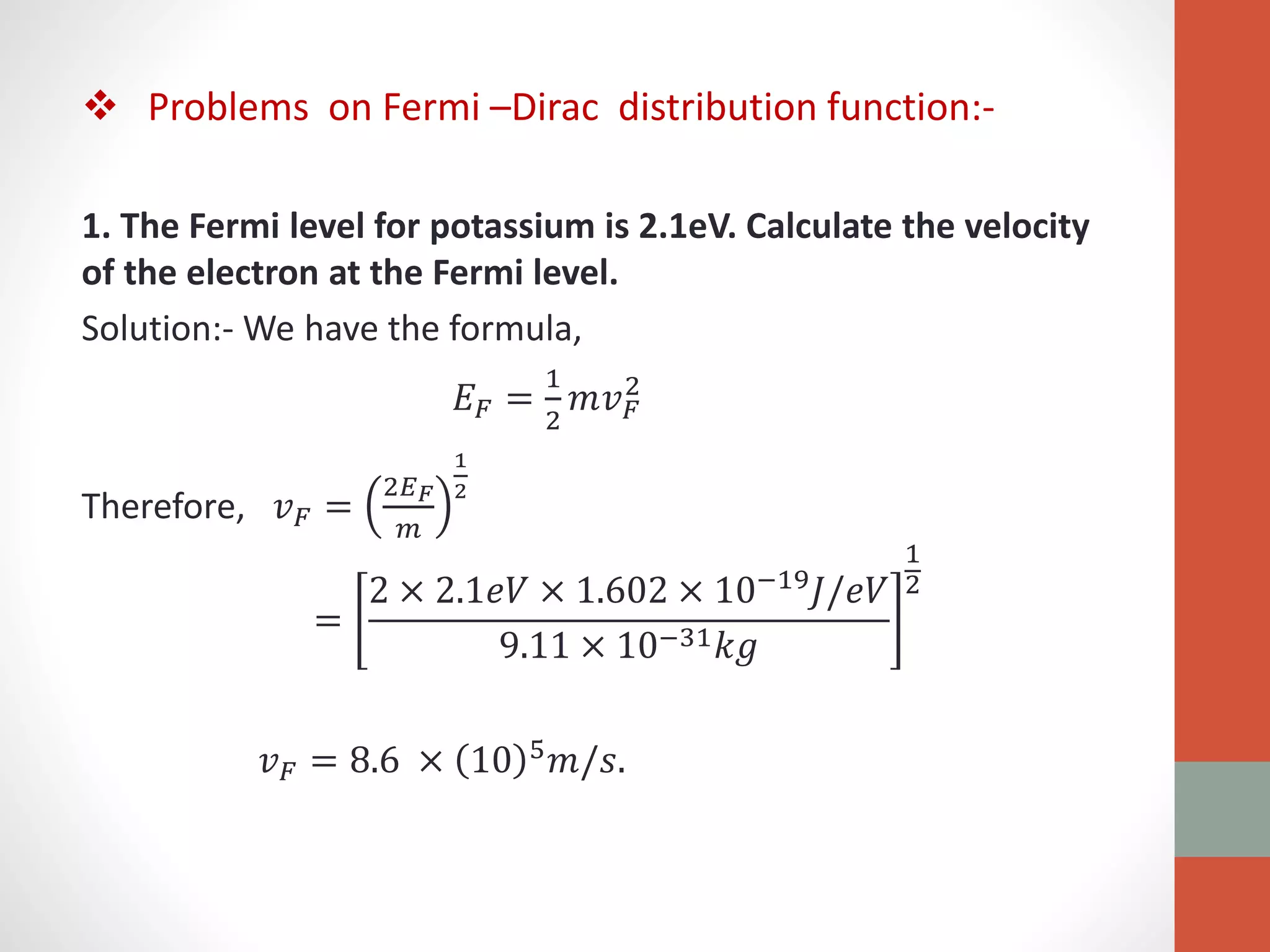Problems on fermi part 2 | PPTX
