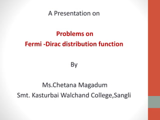 Problems on fermi part 2 | PPTX