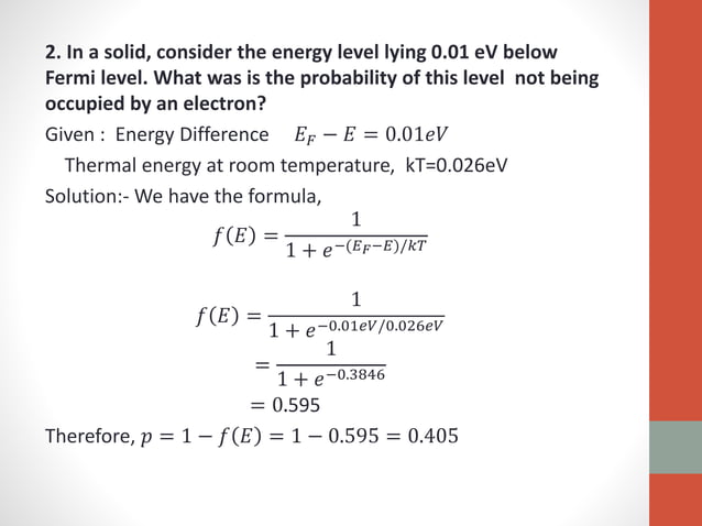 Problems on fermi part 2 | PPTX