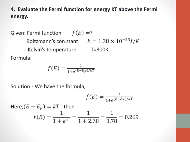 Problems on fermi part 2 | PPTX