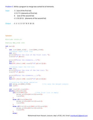 SPL 11.1 | Problems on Loop , Nested Loop | PDF | Free Download