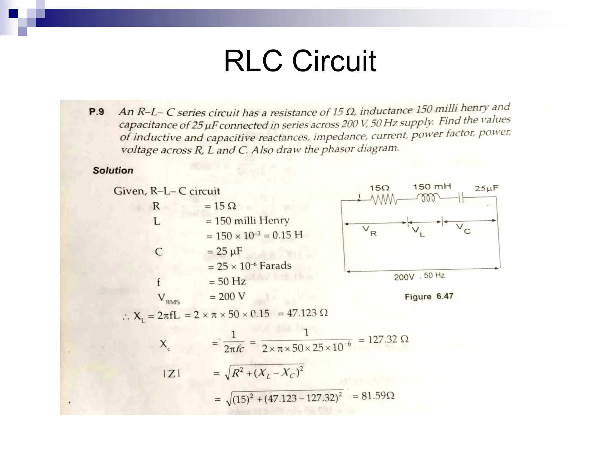 Problems on RL, LC, RLC circuits for electronic circuits.pdf