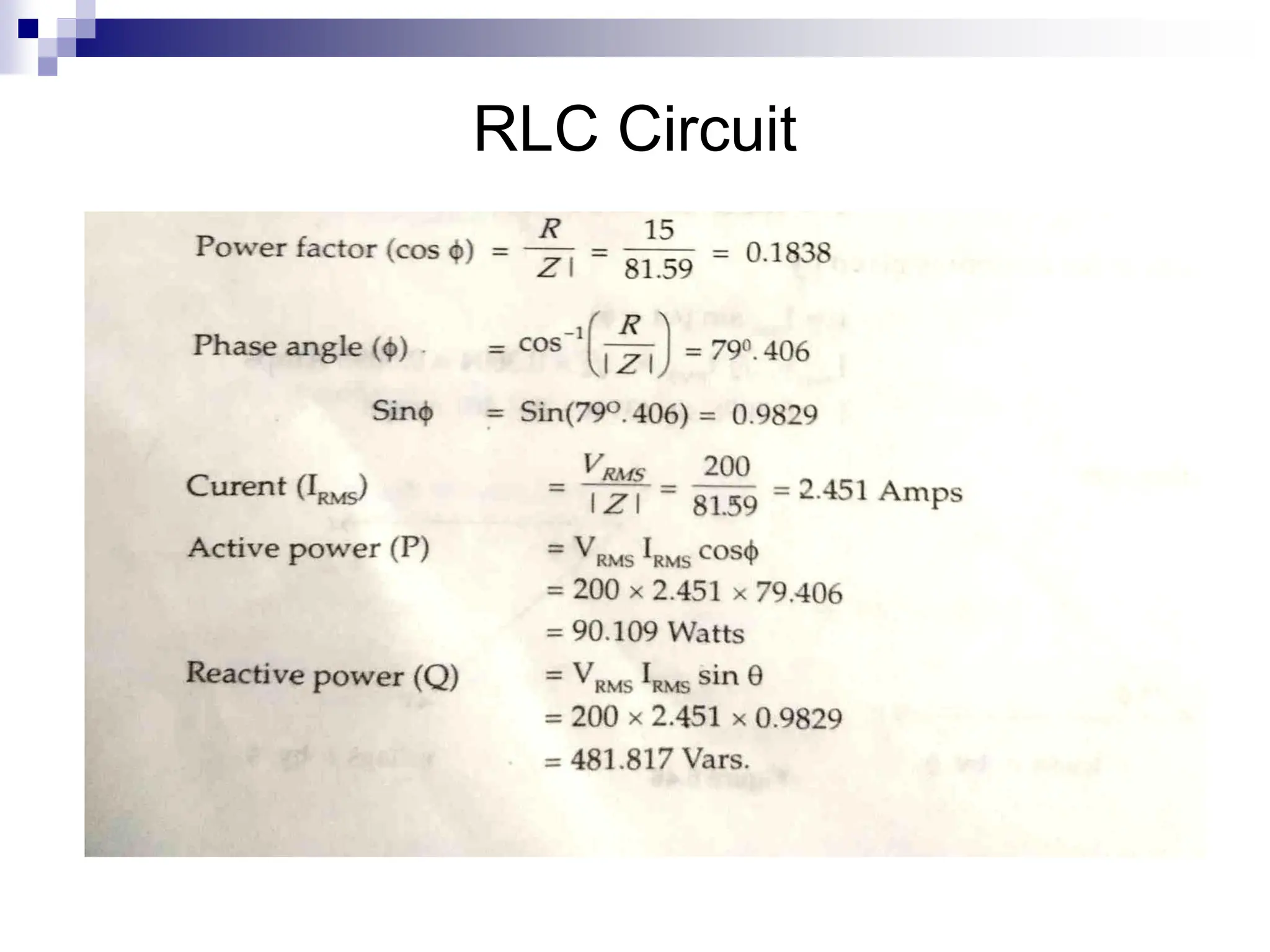 Problems on RL, LC, RLC circuits for electronic circuits.pdf