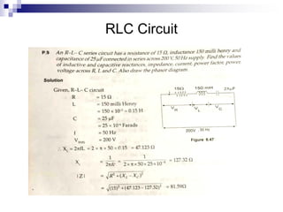 Problems on RL, LC, RLC circuits for electronic circuits.pdf
