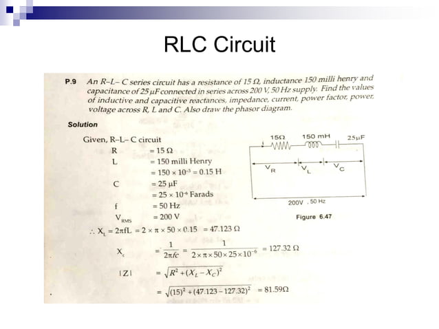 Problems on RL, LC, RLC circuits for electronic circuits.pdf