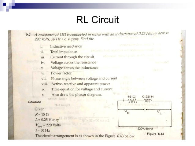 Problems on RL, LC, RLC circuits for electronic circuits.pdf