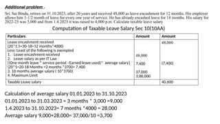 Problems on taxable leave Leave salary.pptx
