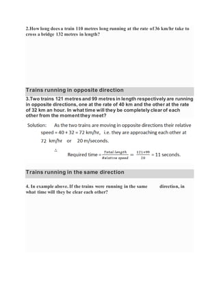 Problems on trains | DOCX