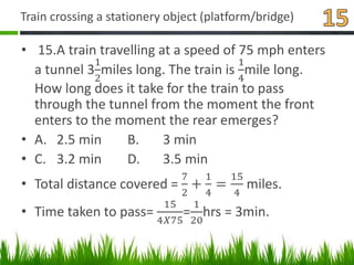Aptitude Problems on Trains | PPTX