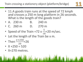 Aptitude Problems on Trains | PPTX