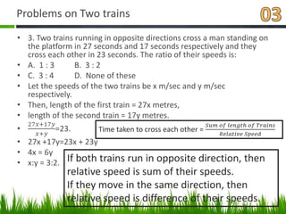 Aptitude Problems on Trains | PPTX
