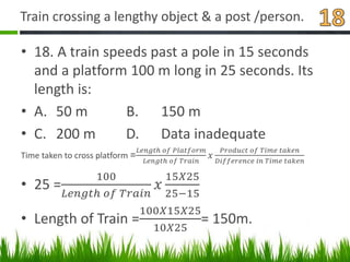 Aptitude Problems on Trains | PPTX