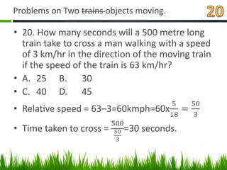 Aptitude Problems on Trains | PPTX