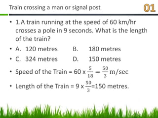 Aptitude Problems on Trains | PPTX
