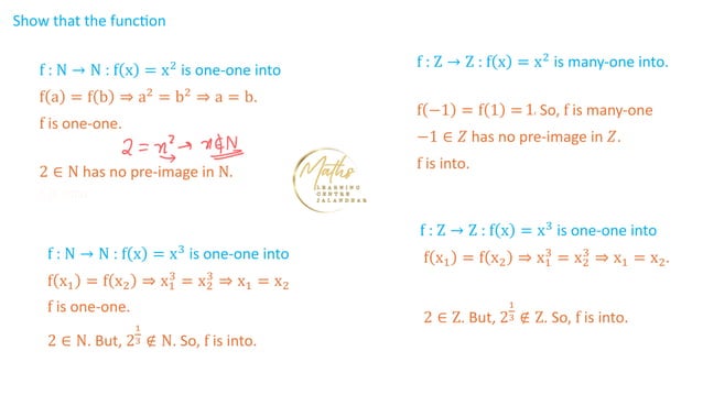 problems on types of functions (relations and functions) | PPT