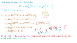 problems on types of functions-II (Relations and functions) | PPT