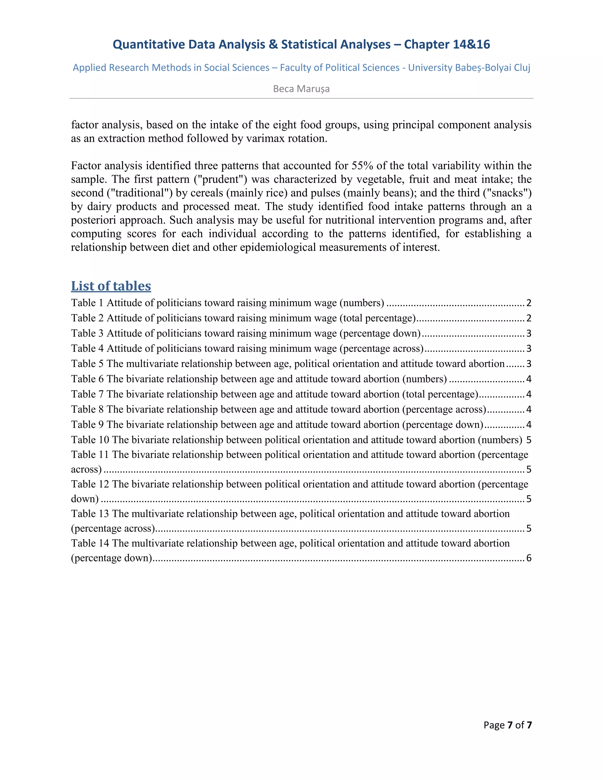 Exercises statistics | PDF | Elections | Politics