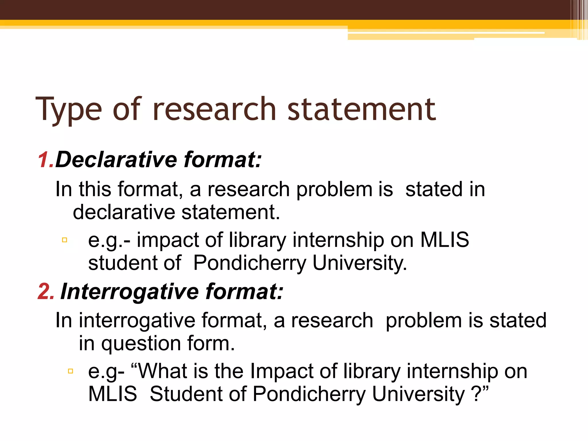 Problem statement | PPTX