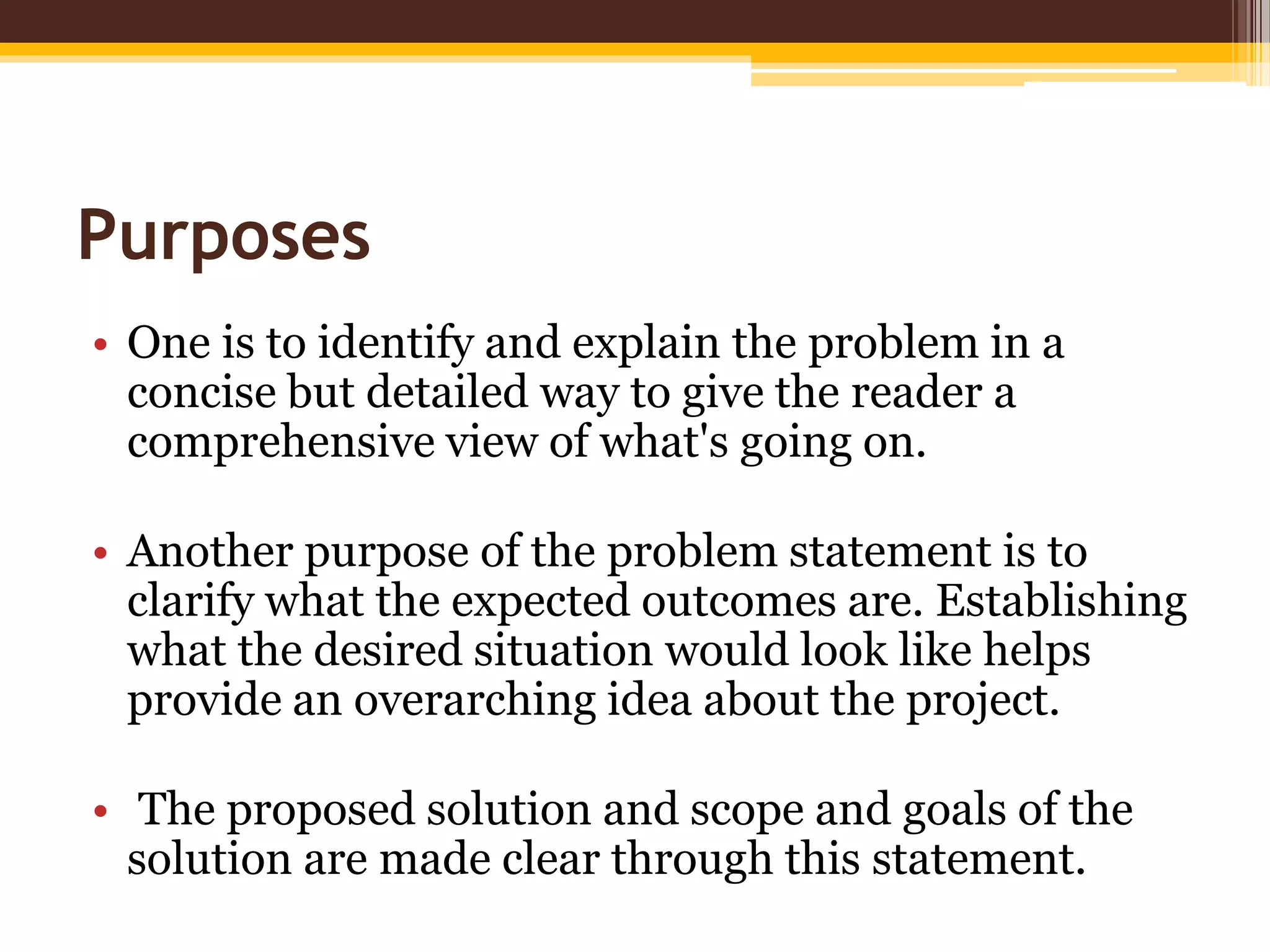 Problem statement | PPTX