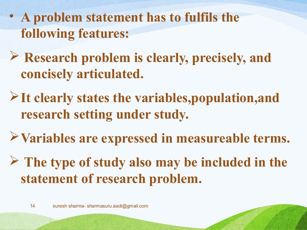 Problem statement by sureshaadi8888