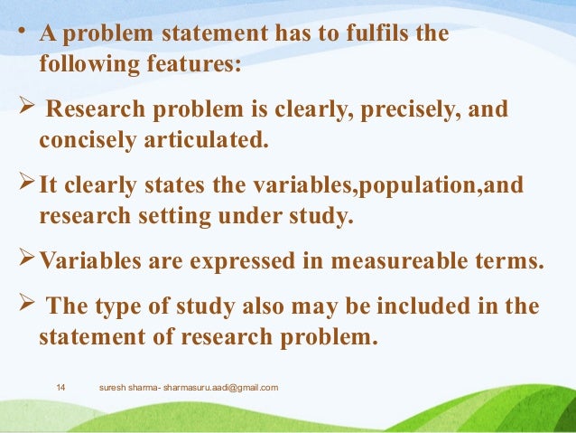 Problem statement by sureshaadi8888