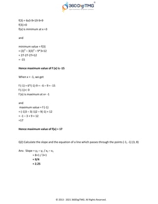 Problem statement mathematical foundations | PDF
