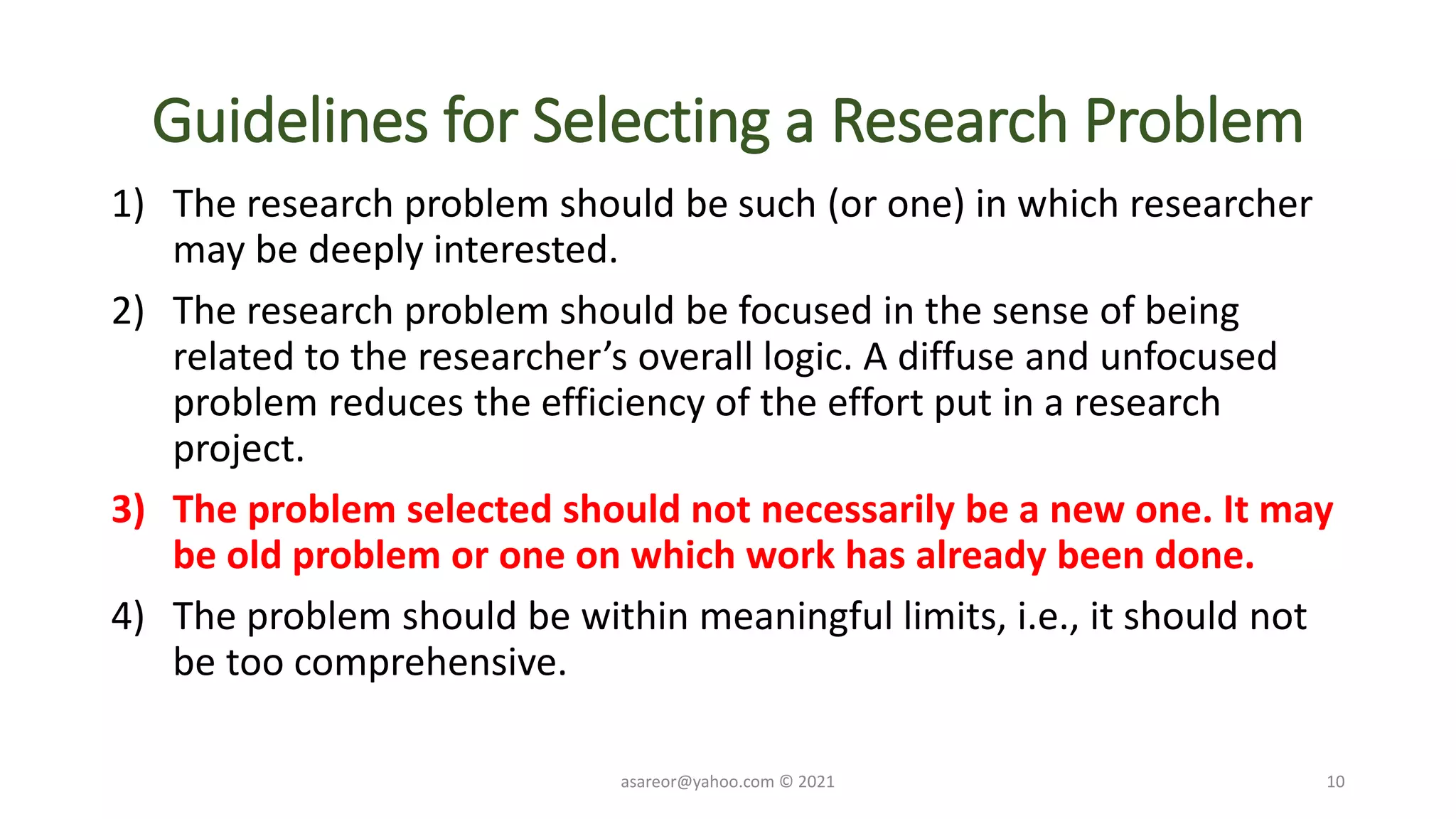 Problem statement of research | PDF