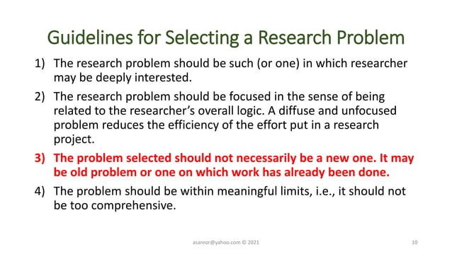Problem statement of research | PDF | Education
