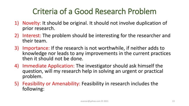 Problem statement of research | PDF | Education